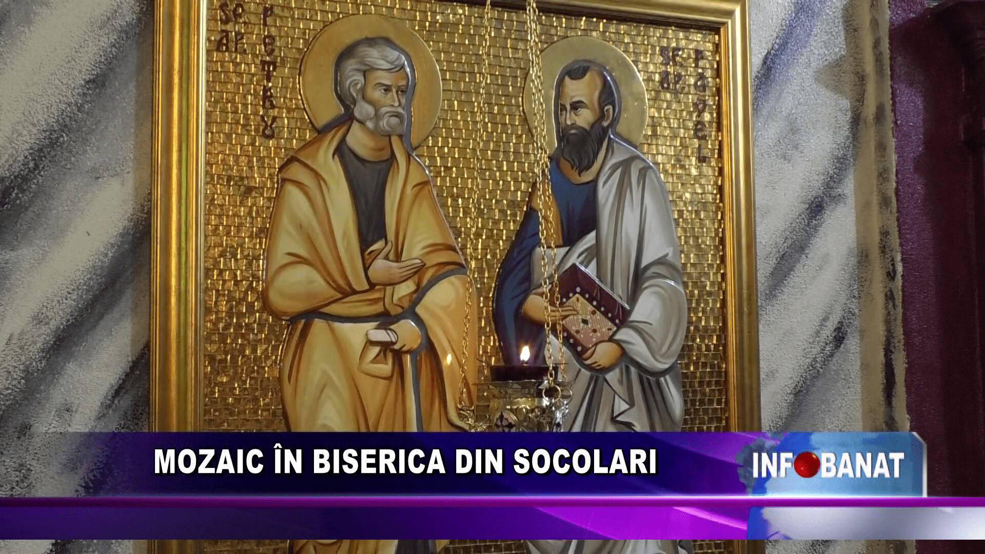 Mozaic în biserica din Socolari – Banat TV | ține cu tine