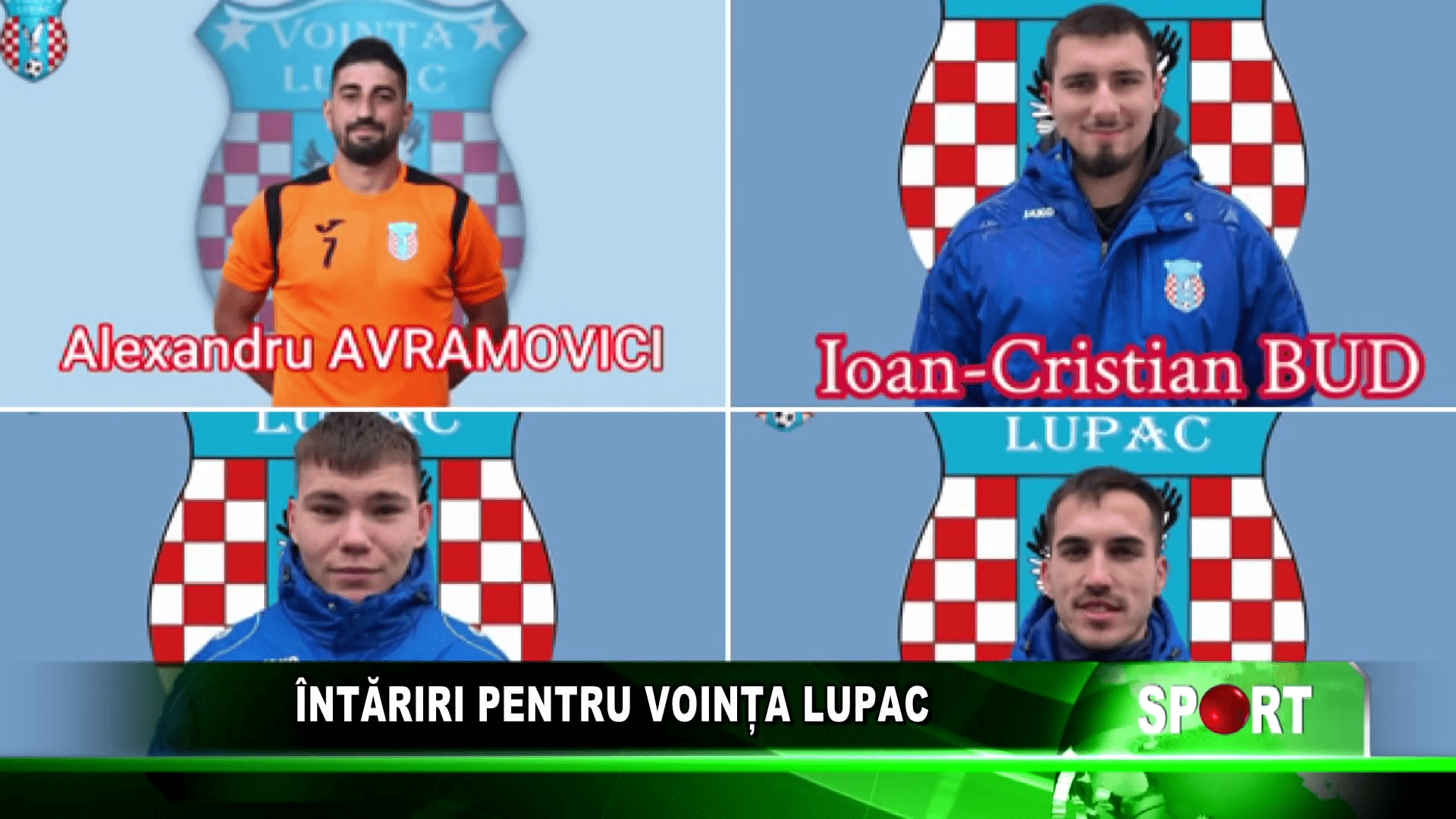 Întăriri pentru Voința Lupac – Banat TV | ține cu tine