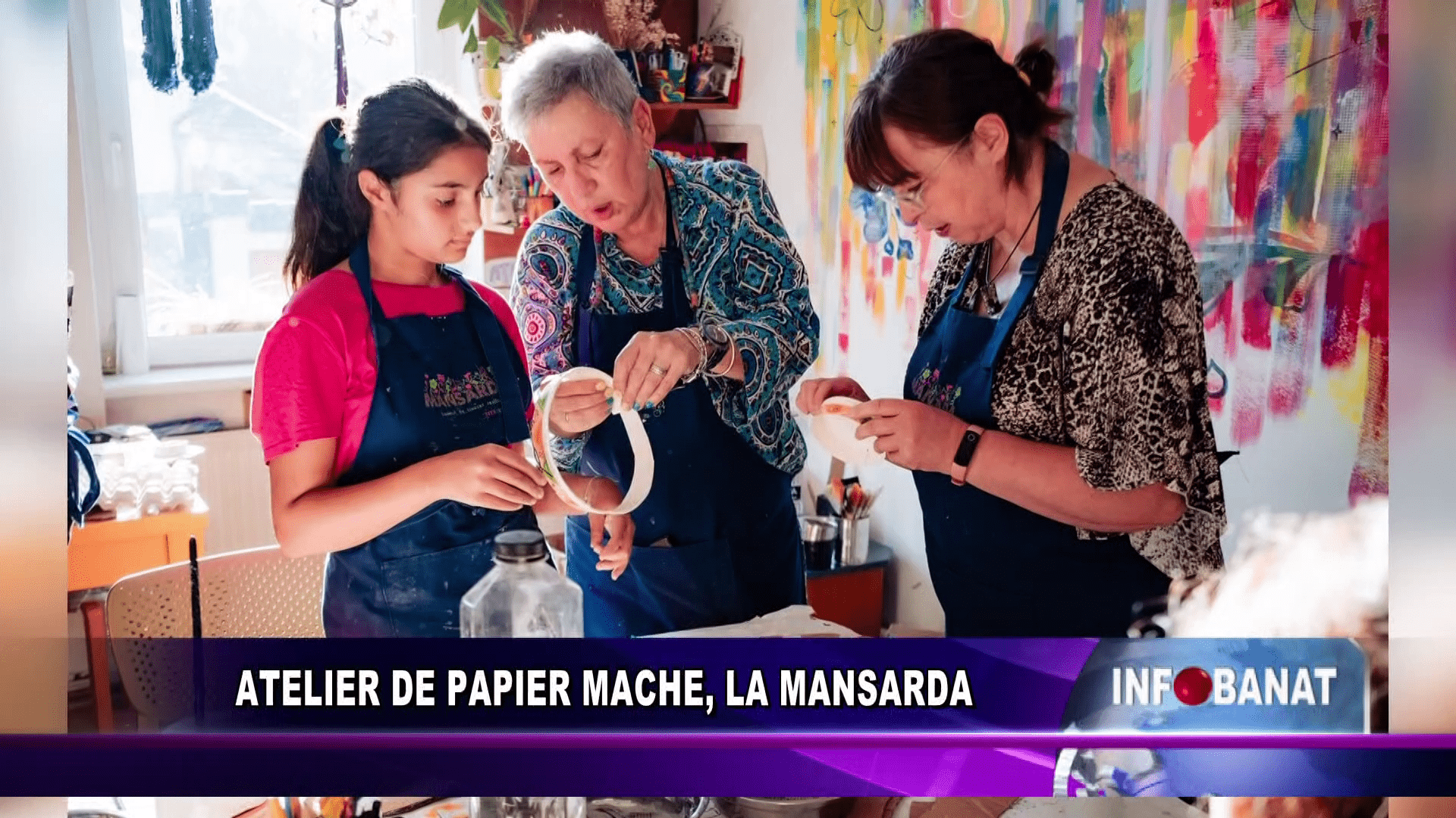 Atelier de papier mache, la mansarda – Banat TV | ține cu tine
