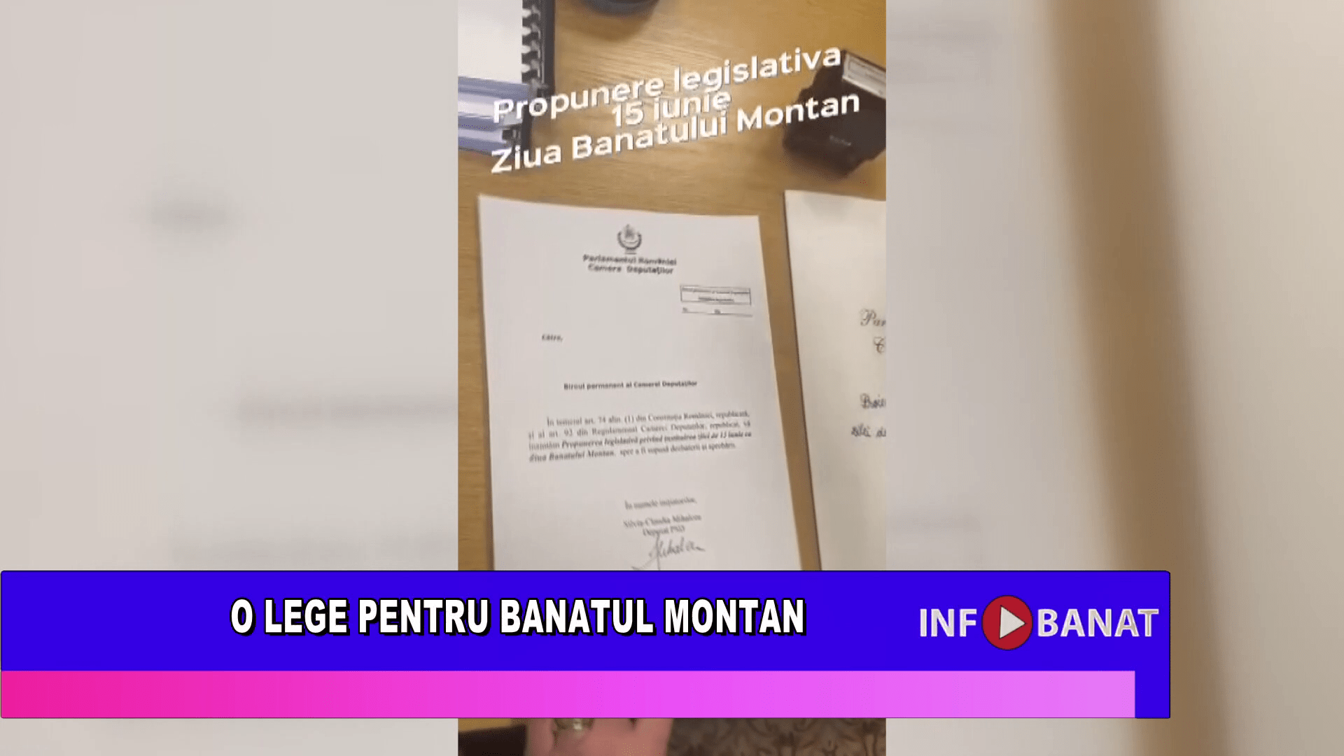 O lege pentru Banatul Montan – Banat TV | ține cu tine